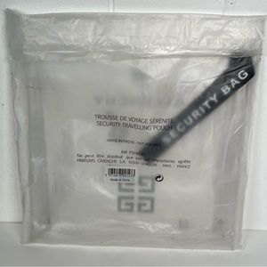 Givenchy | Bags | Givenchy Transparent Travel Zip Pouch Security Bag ...